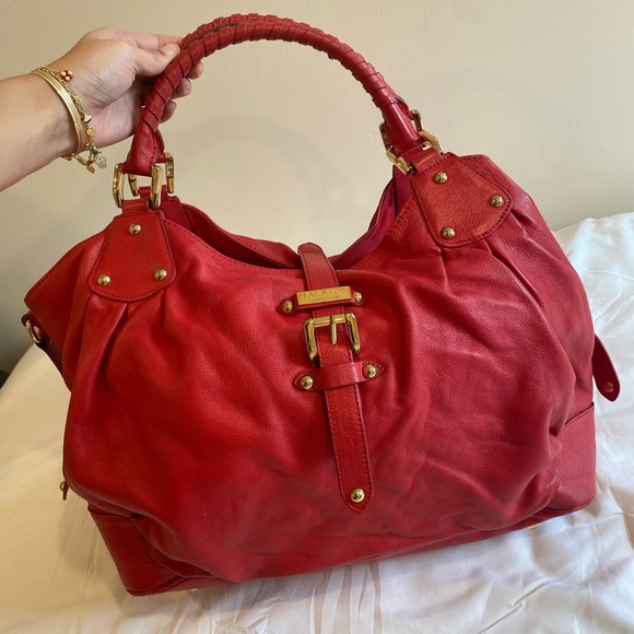 Halston Heritage | Bags | Original Halston Heritage Red Tote Bag | Poshmark
